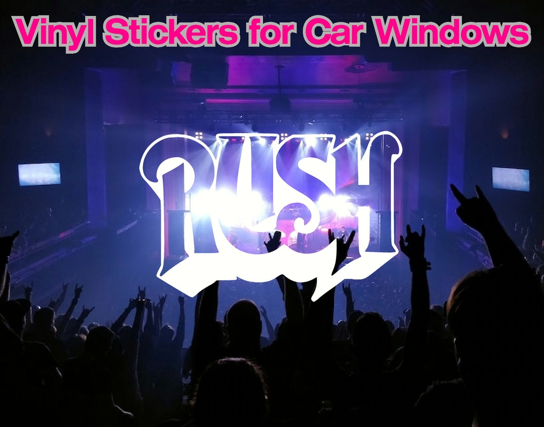 Rush Vinyl Sticker Decal for Car Windows, Laptops, Tumbler Cups ...