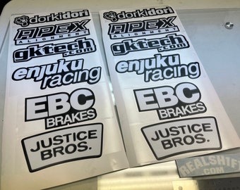 FULL CUSTOM Sponsor Decal Sets Roll Call Stickers You Pick - Etsy