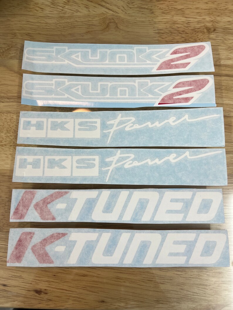 X6 Sticker Set K Tuned HKS Power Skunk2 Decal for Car Windows - Etsy