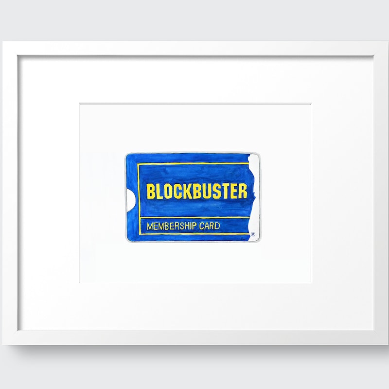 Blockbuster Membership Card - Etsy