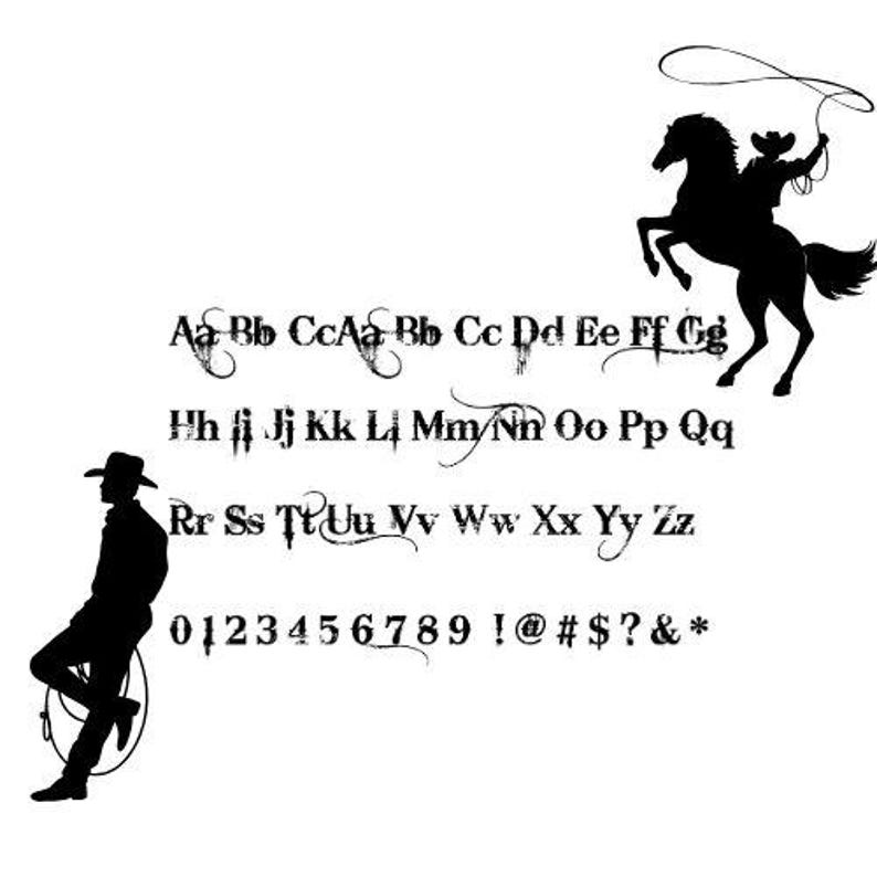 Rustic Font Digital Download TTF File 2 Svg Files. Invitations-wedding ...