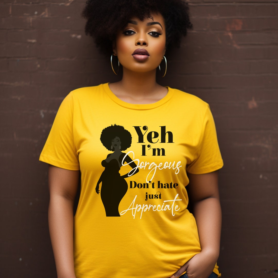 Positive Affirmation Shirt for Black Women. Self Love Tshirt for a ...