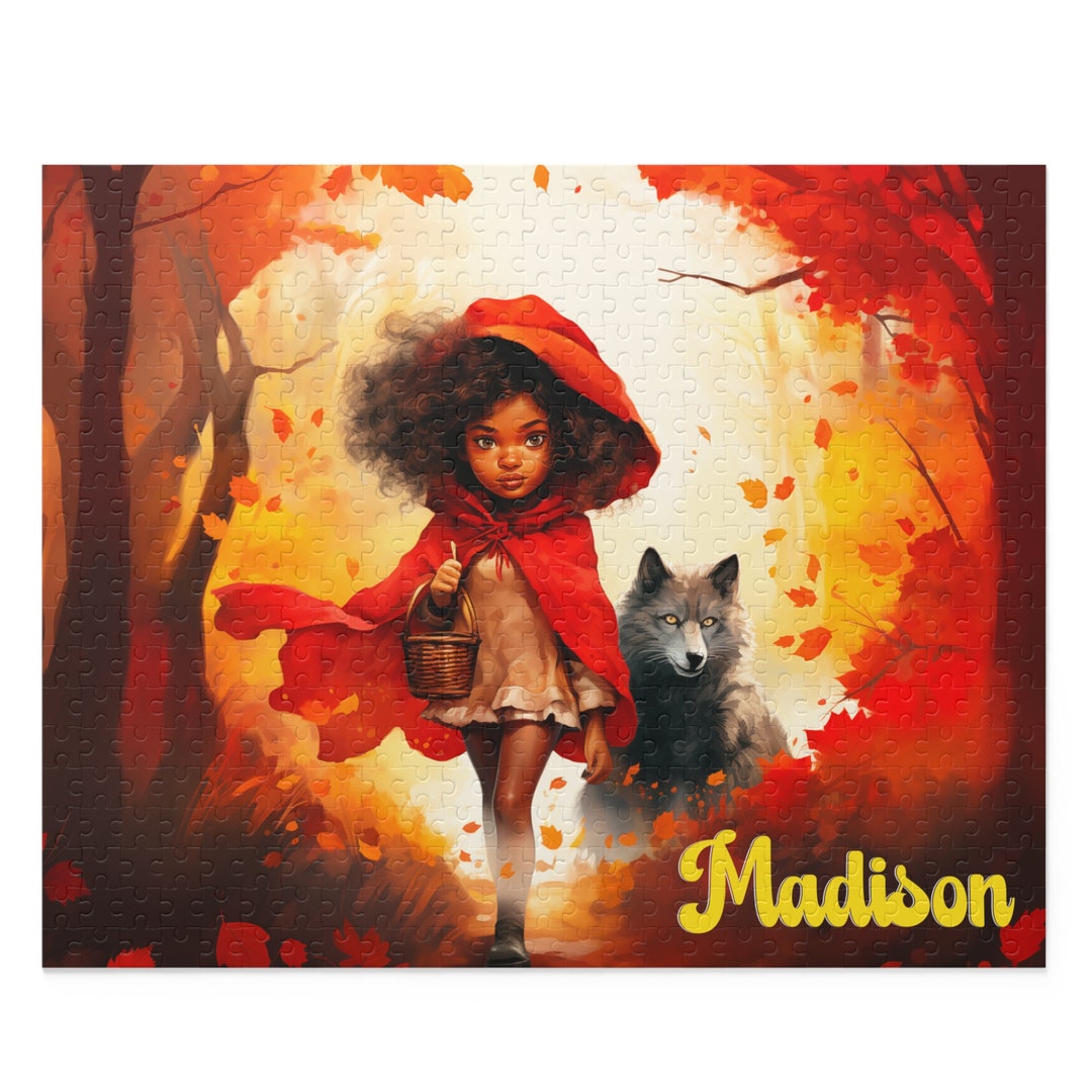 Personalized Little Red Riding Hood Puzzle: Melanated Fairy Tale - Etsy