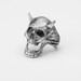 Devil Skull Ring, Demonic Design, Gothic Jewelry, Dark Aesthetic ...