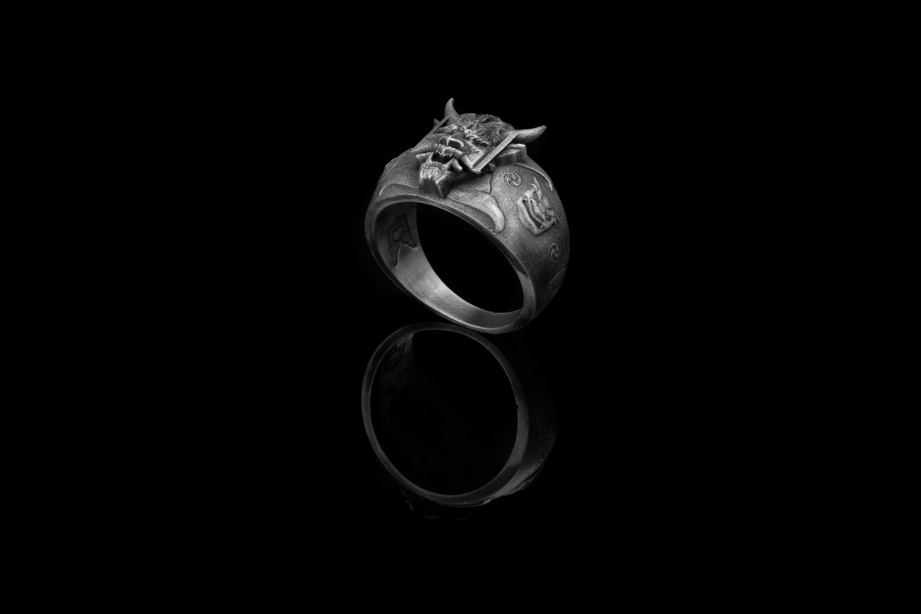 Oni Band Ring, Japanese Demon, Mythology Inspired, Unique Design ...