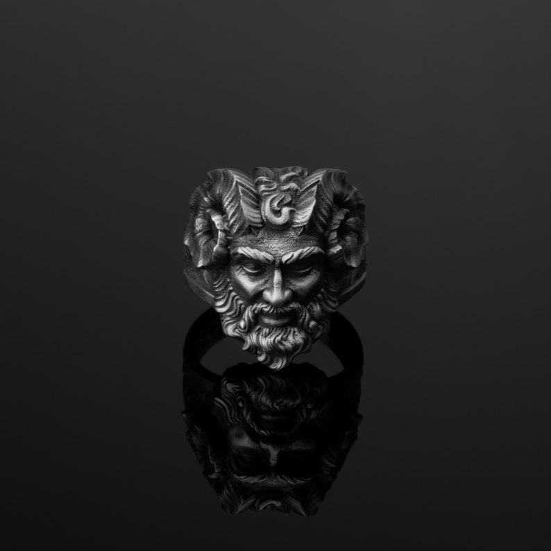 Cernunnos Ring, Horned God, Celtic Deity, Wiccan Symbol, Forest Lord ...