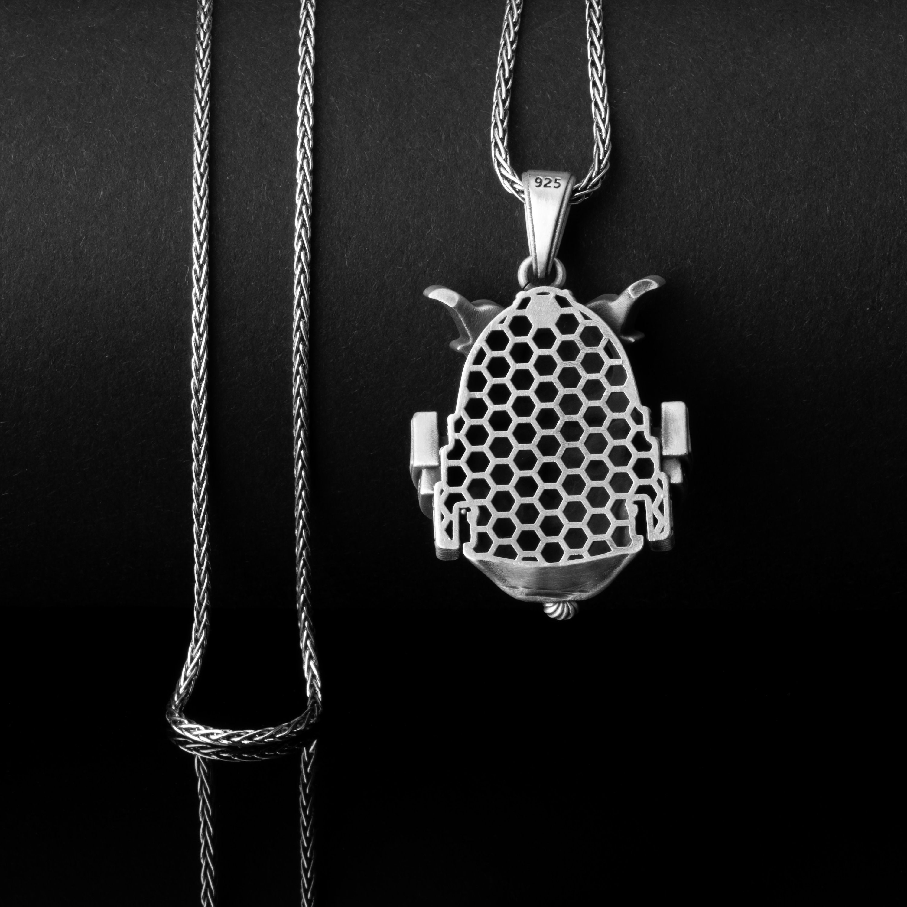 Samurai Necklace, Helmet Pendant, Warrior Charm, Japanese History ...