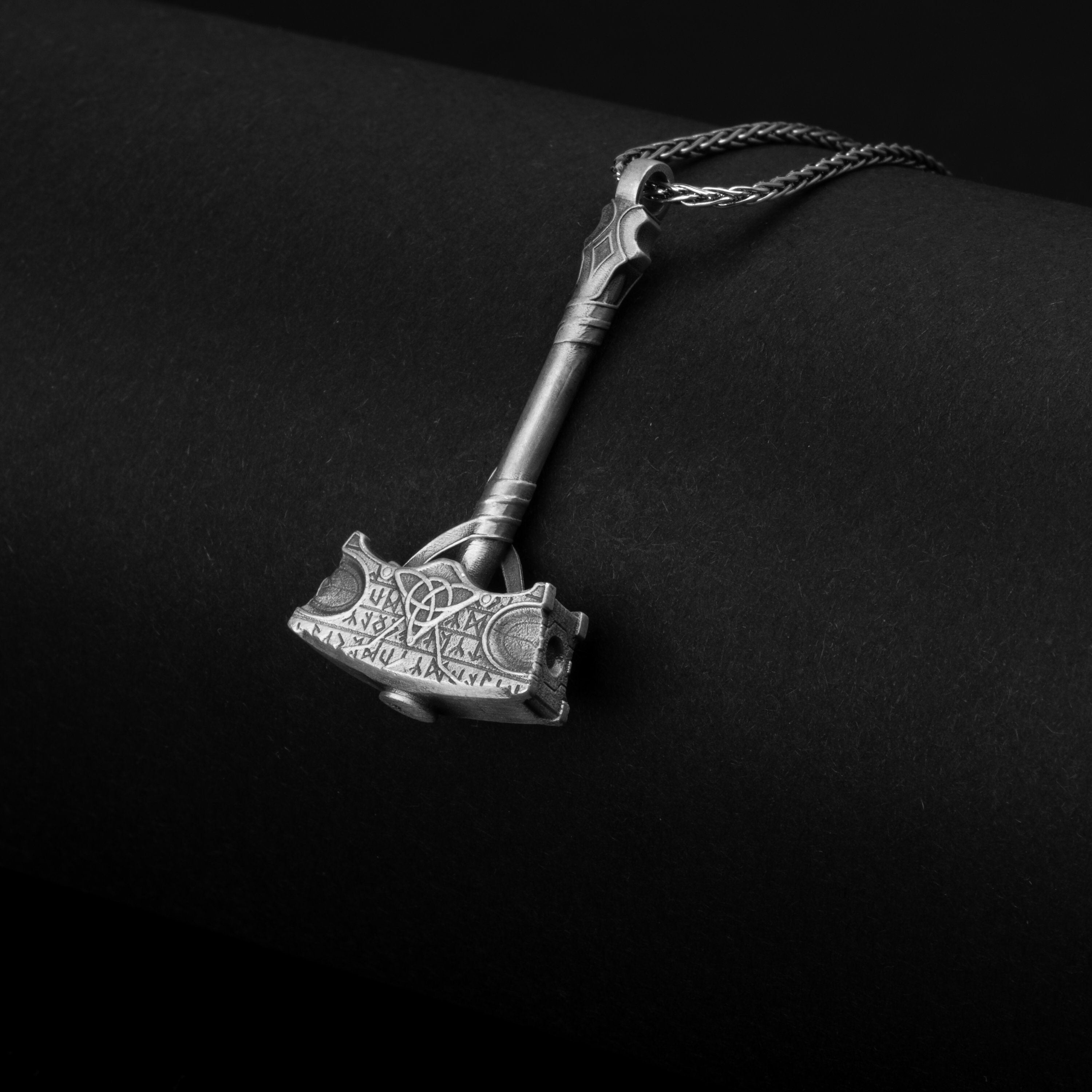 Mjölnir Pendant, Thor Hammer Charm, Norse Jewelry, Viking Accessory ...