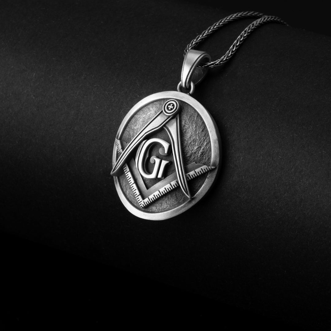 Masonic Necklace, Silver Masonic, Masonic Shield, Freemason Jewelry ...