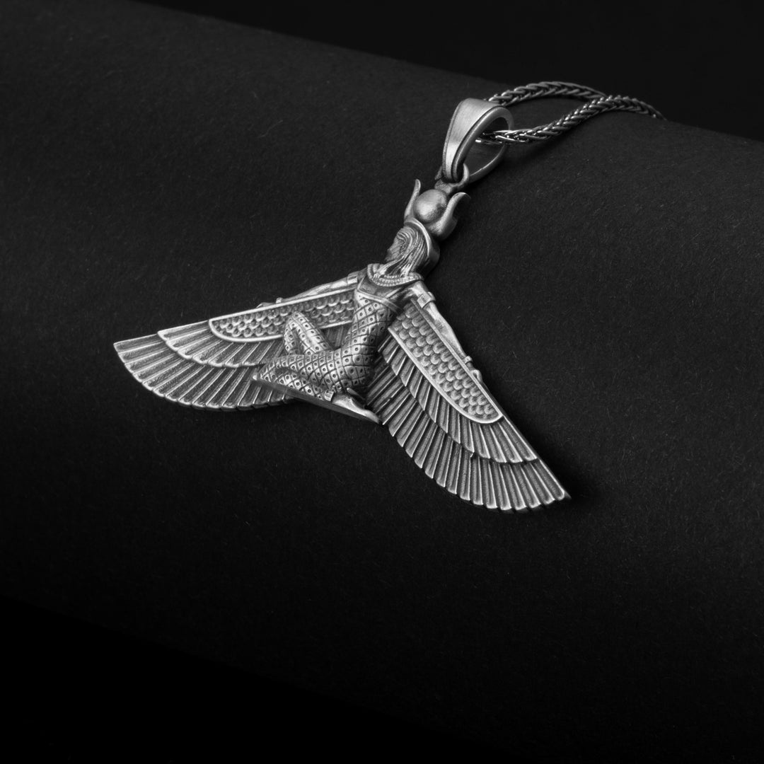 Egyptian Isis Pendant, Goddess Necklace, Silver Isis Charm, Ancient ...
