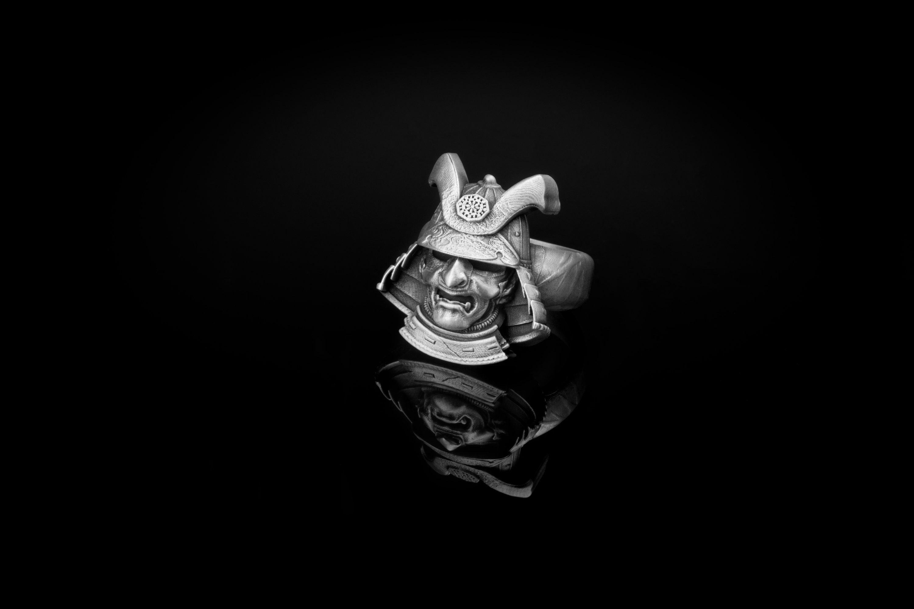 Samurai Ring, Sterling Silver, Japanese Warrior, Bushido Jewelry ...