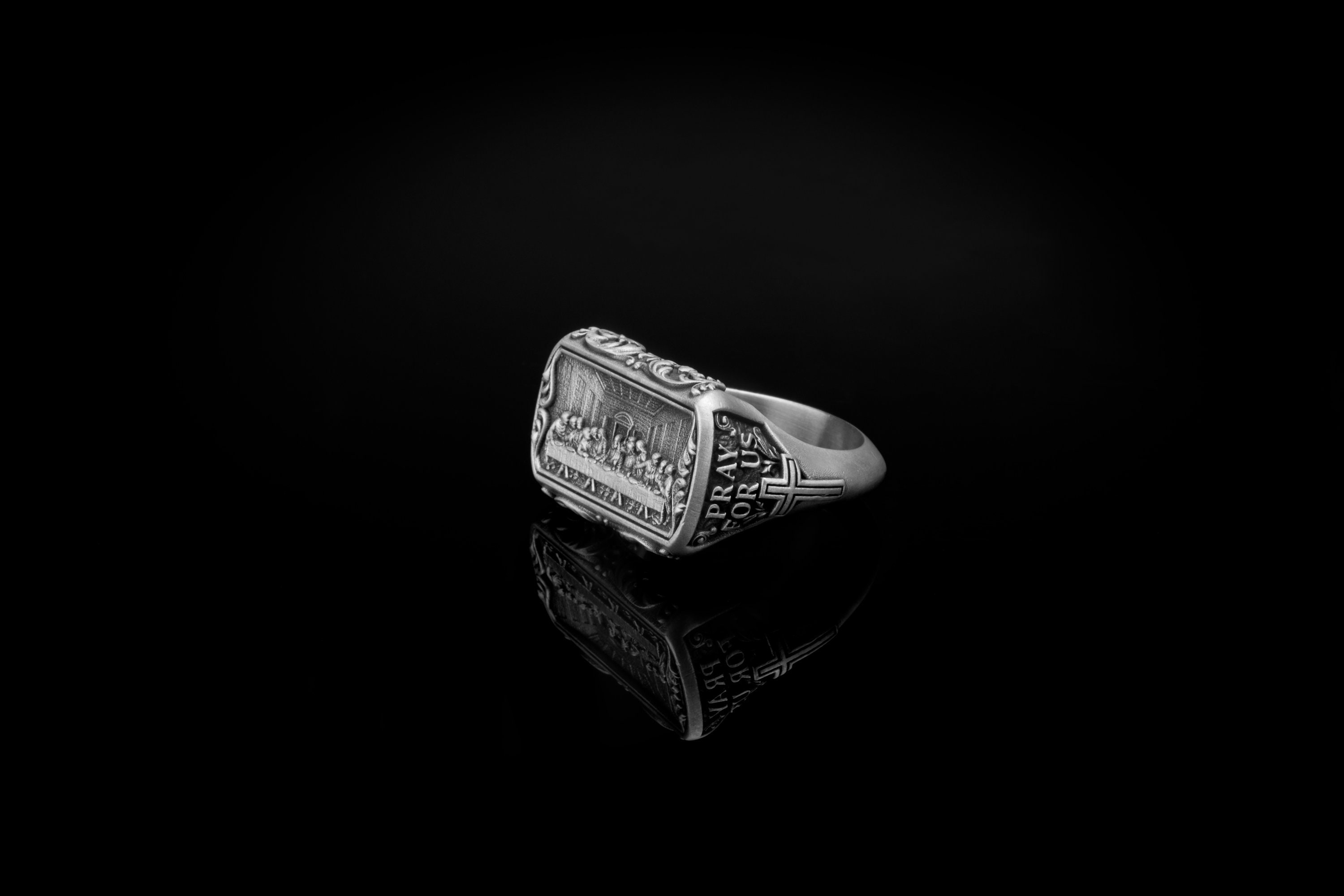Last Supper Ring, Sterling Silver, Religious Jewelry, Christian ...
