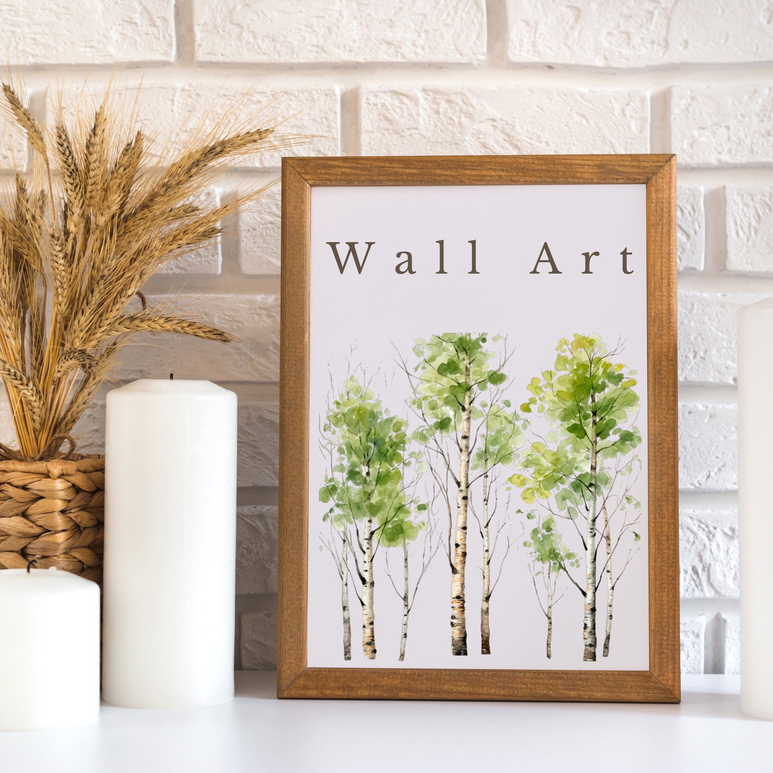 Watercolor Spring Birch Trees Clipart - Springtime Birch Forest PNG ...