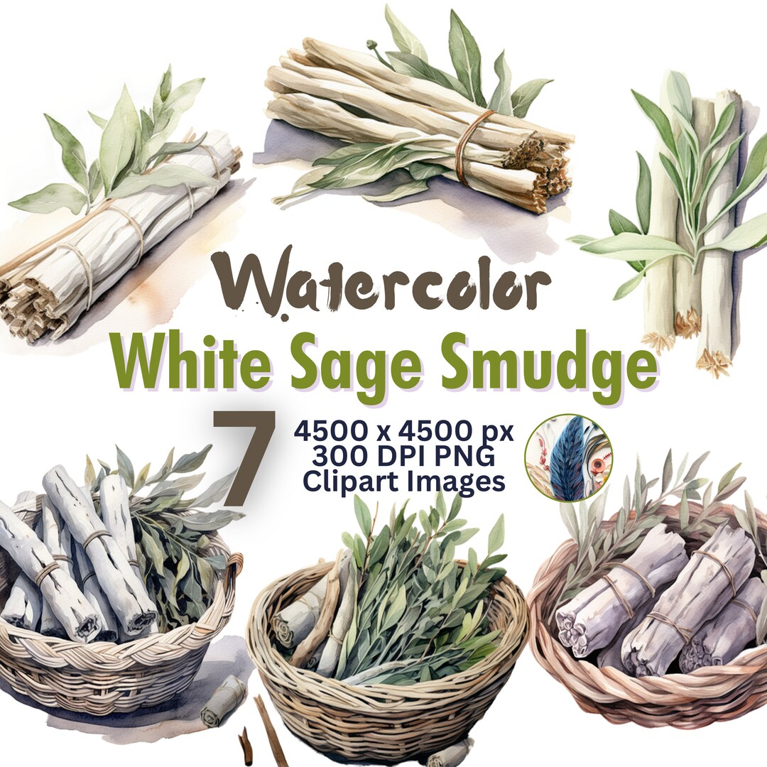 Watercolor White Smudge Clipart Ideal for Scrapbooking Decoupage Fuzzy ...
