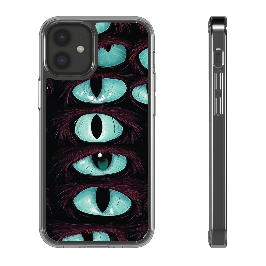 IPhone 13 Pro Case Creepy Eyes Design, Spooky Clear Cover, Wireless ...