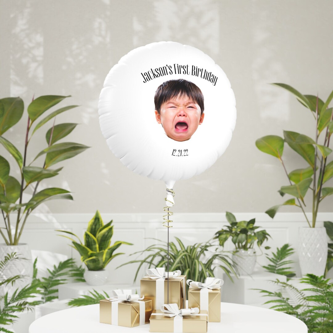 Baby Birthday Custom Balloon, Custom Printed 18 Full Color Print ...