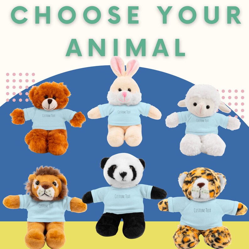 Custom Text Stuffed Bear, Cute Personalized Birthday Anniversary Gift ...