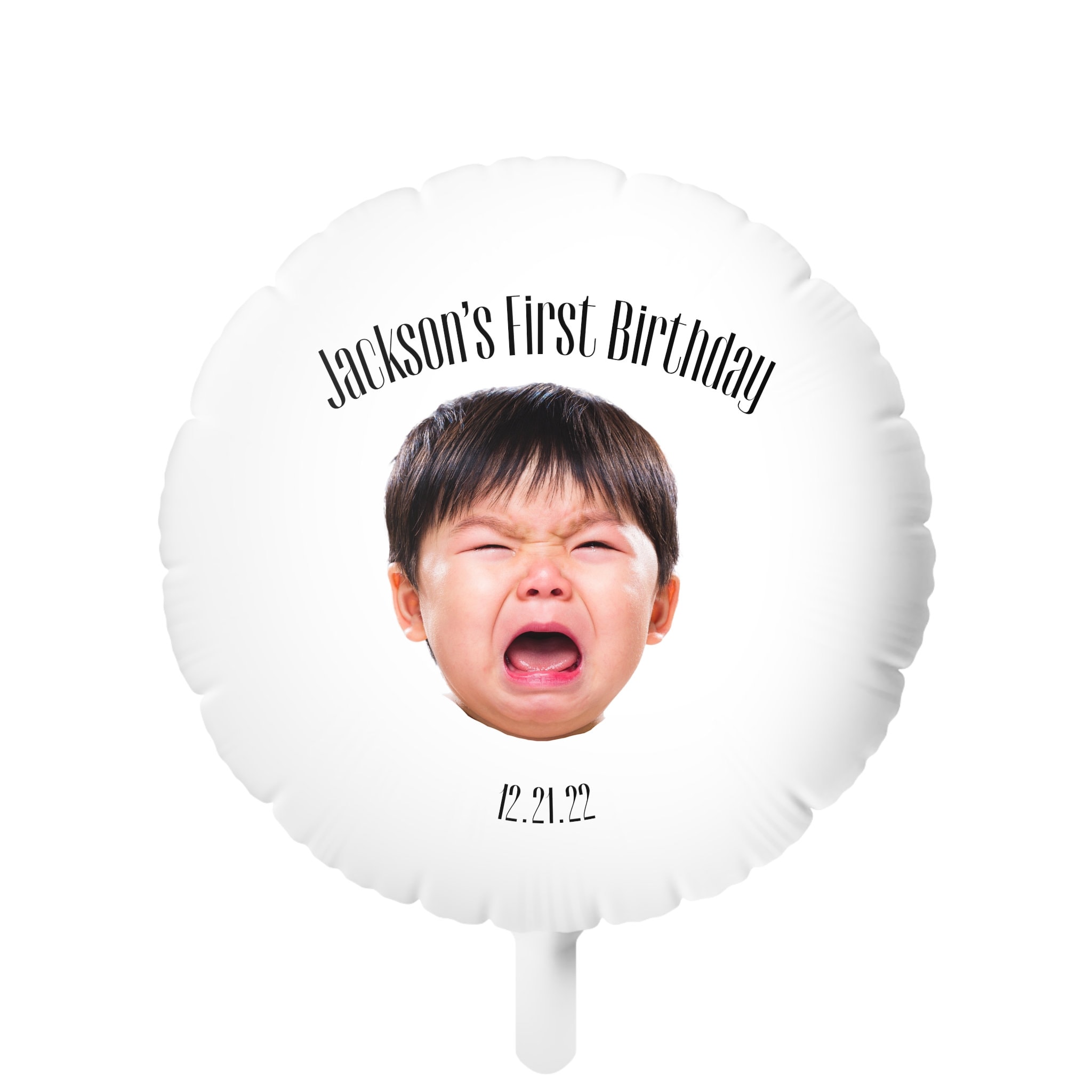 Baby Birthday Custom Balloon, Custom Printed 18 Full Color Print ...
