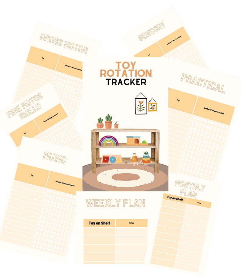Tracker Chart Montessori Toy Rotation, Developmental Activity Ideas ...