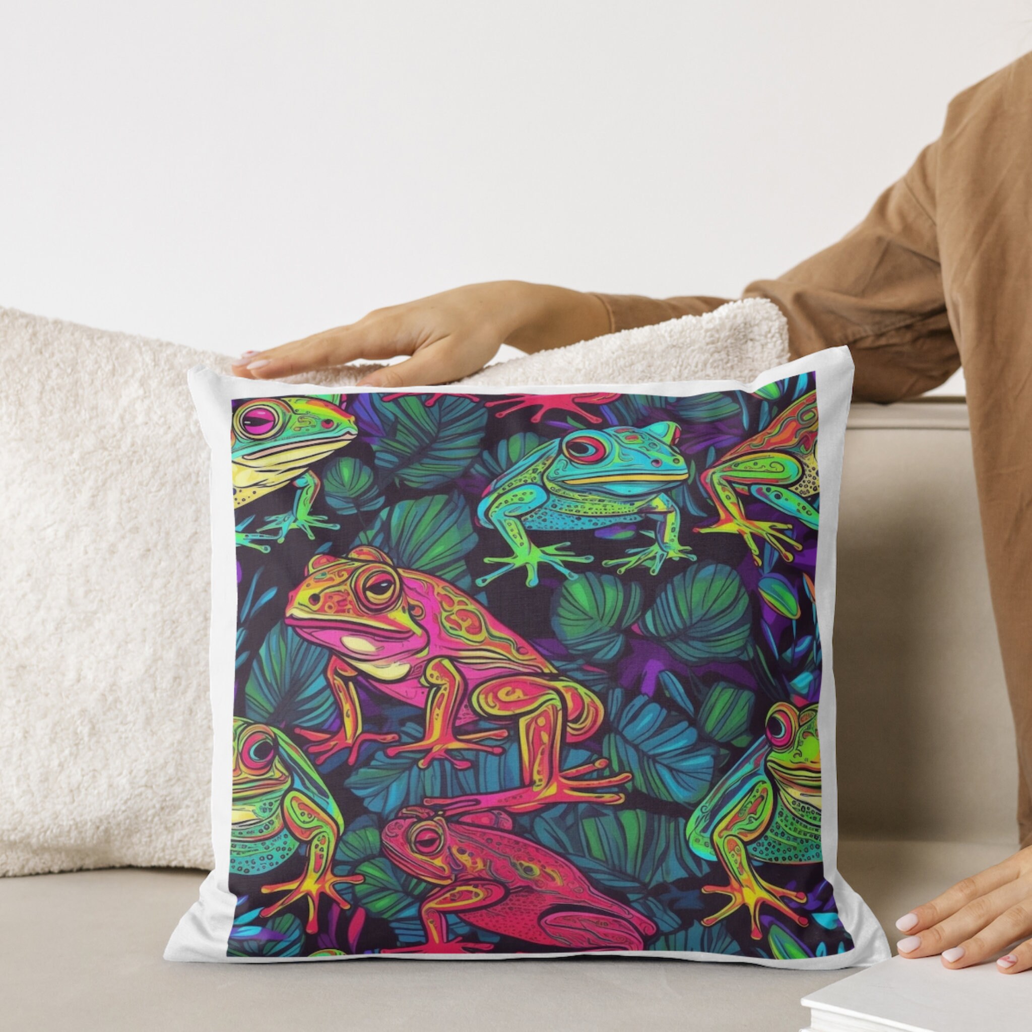 Seamless Fabric Pattern, Frog Wallpaper, Frog Fabric, Frog Lovers ...