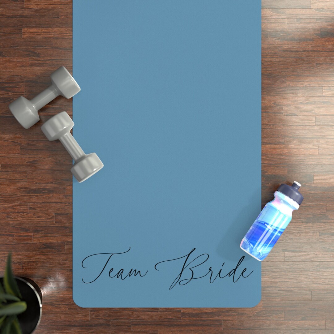 Team Bride, Custom Yoga Mat, Bridesmaid Gift, Bridal Shower Gift, Gift ...