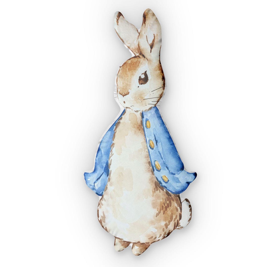 Peter Rabbit Custom Shaped Pillow, Baby Bedding, Peter Rabbit Bedding ...