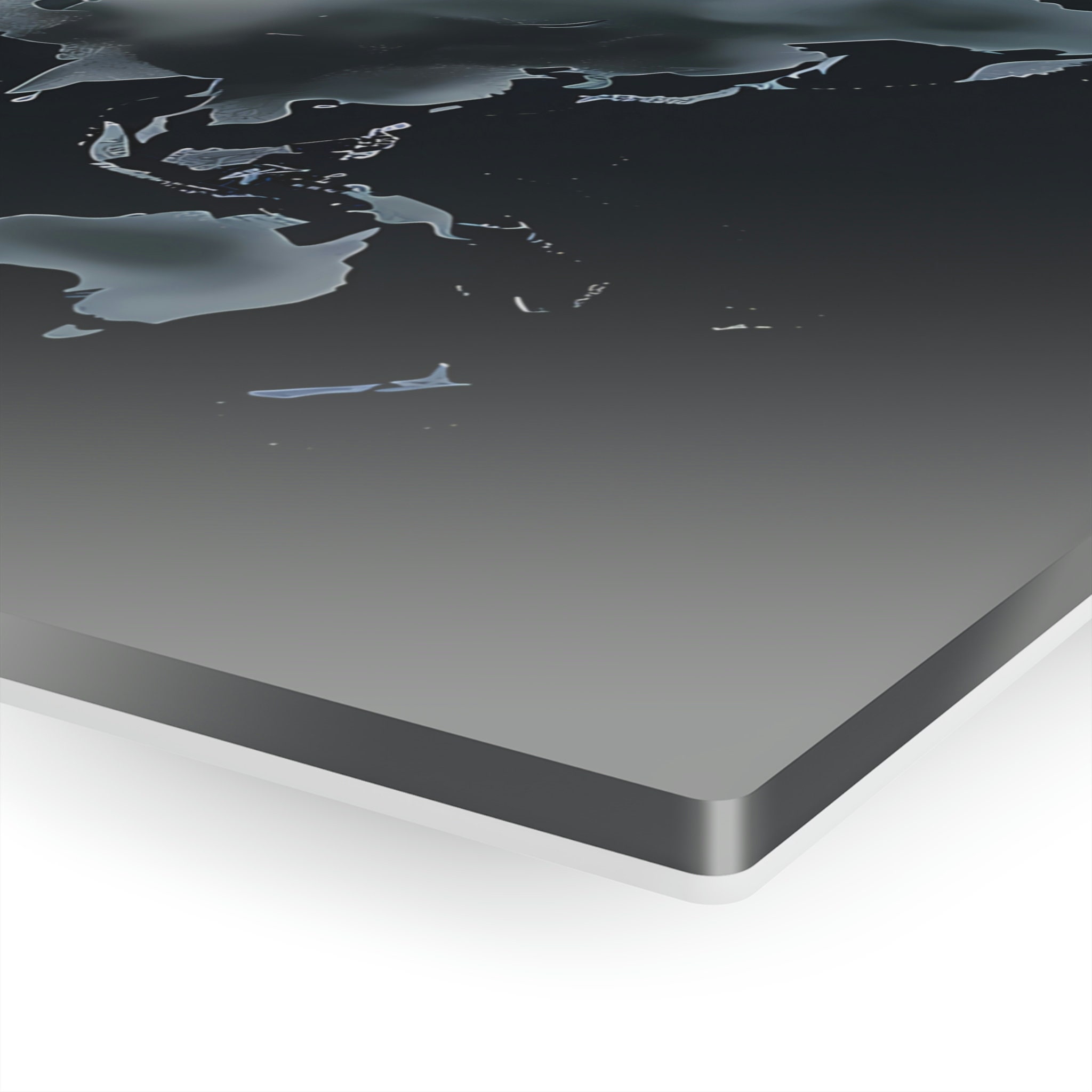 Smoky World Map Acrylic Wall Art - Etsy