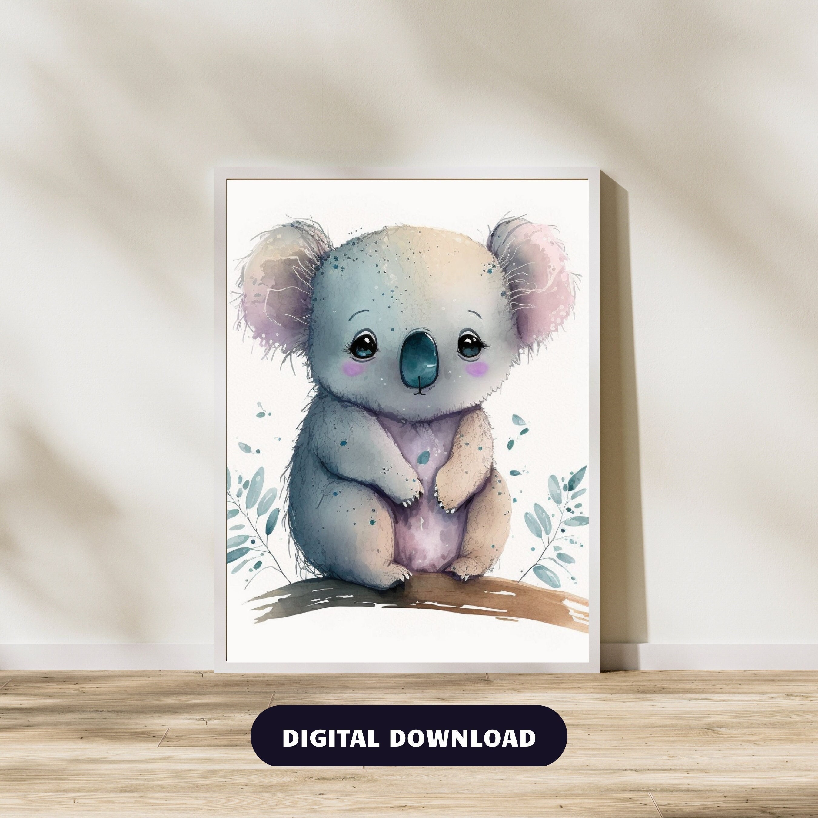 DOWNLOAD Koala PDF Poster DIN A4, A3, A2, A1, A0 Print, Wandbild ...
