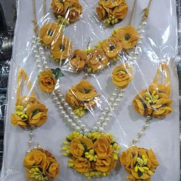 Flower Jewelry Haldi - Etsy