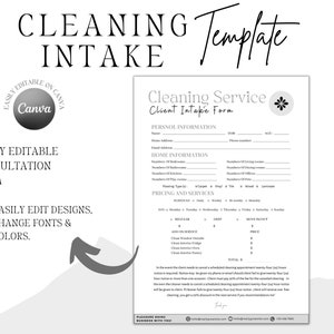 Editable Cleaning Service Business Forms, Cleaning Agreement, Cleaning ...