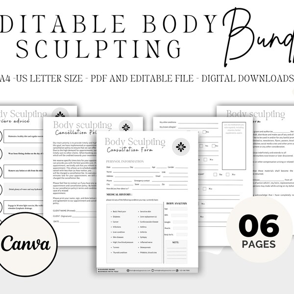 Body Sculpting Forms - Etsy