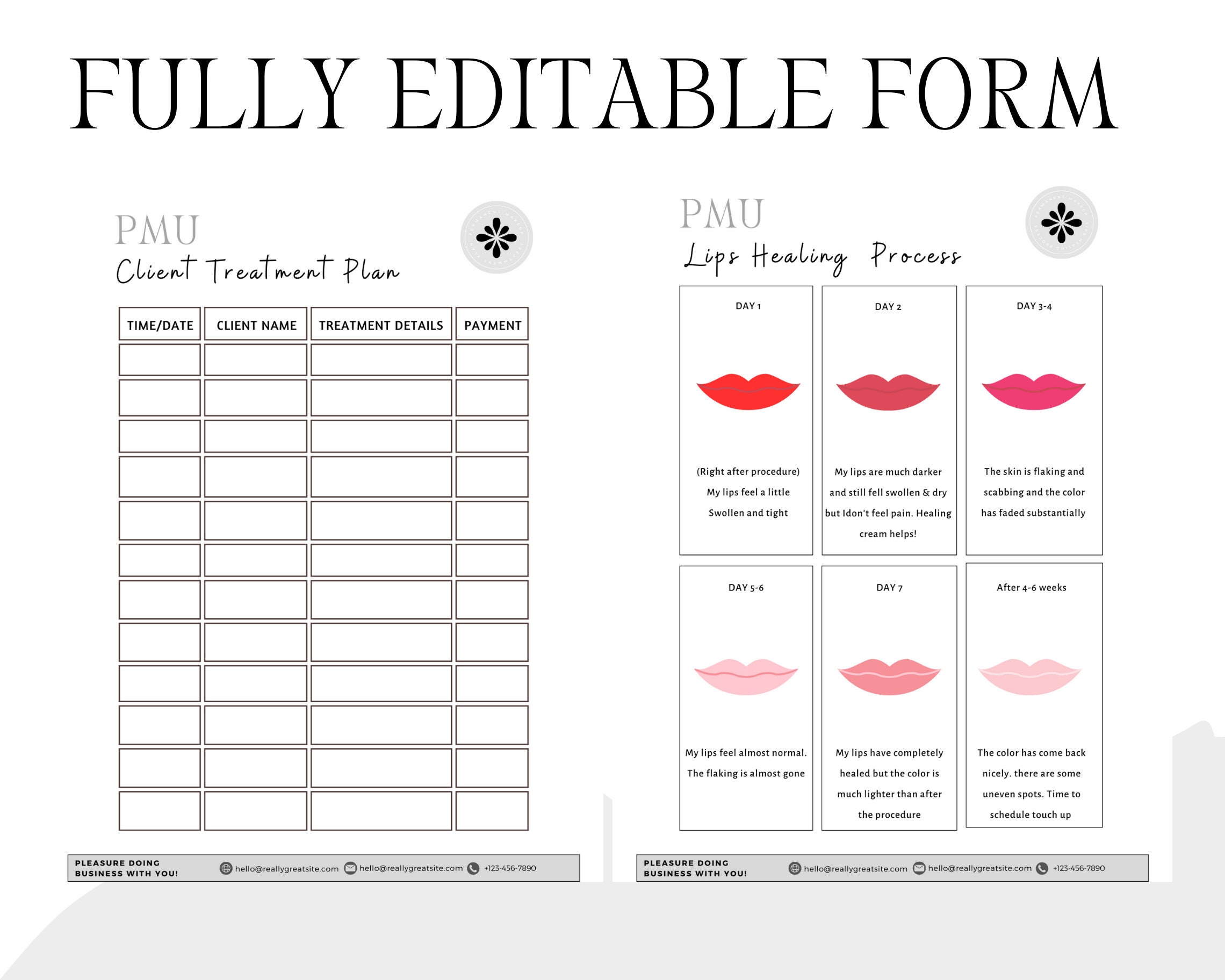 PMU Consent Forms | Permanent Makeup Consent Form Pmu Client Forms Pmu ...