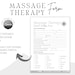 Professional Massage Intake Form Bundle Canva Editable, Massage Therapy ...