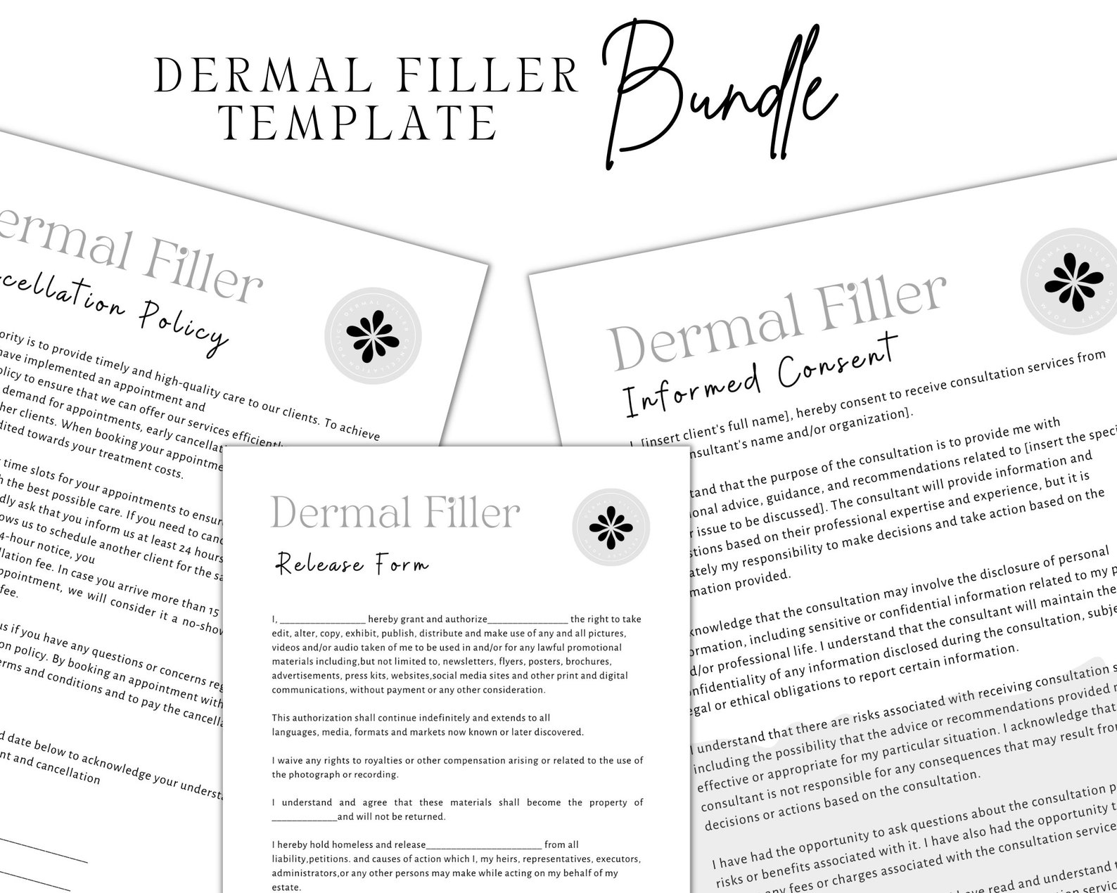 Editable Dermal Filler Consultation Forms, Botox Consent (canva ...