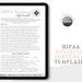 HIPAA Business Associate Agreement, Business Templates, Business Form ...