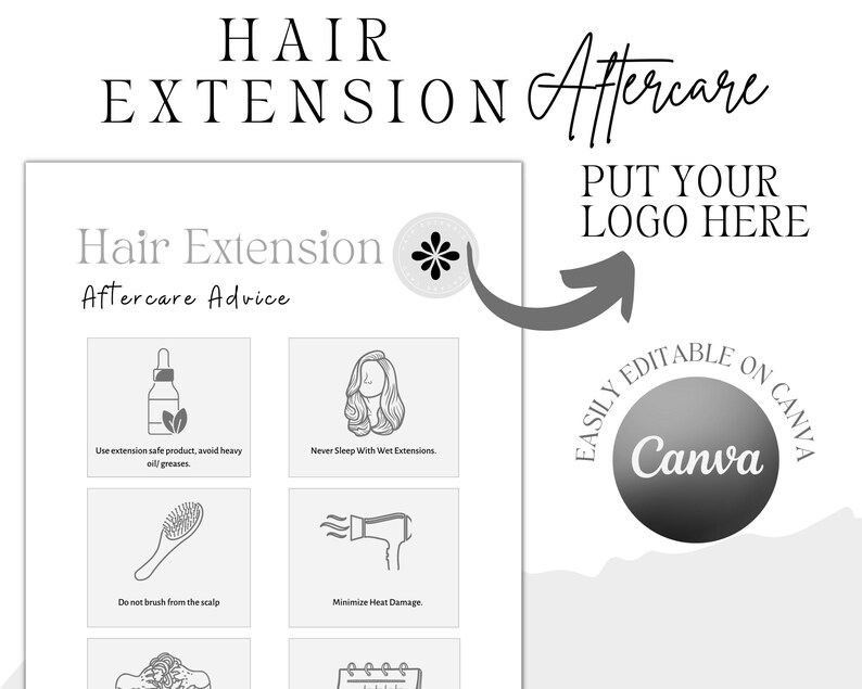 Hair Extension Forms Hair Extensions Contract Hair - Etsy
