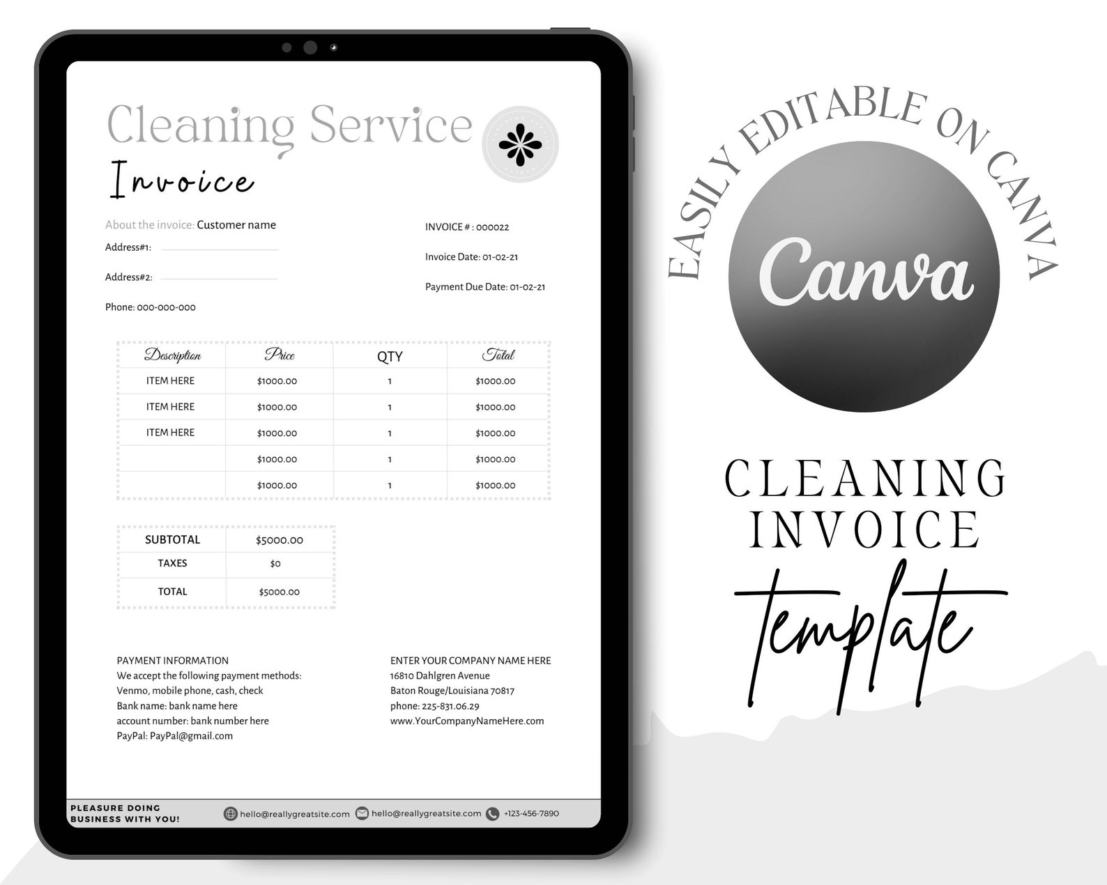 Editable Cleaning Service Forms Bundle (PDF, Canva) - Etsy