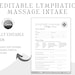 Editable Lymphatic Massage Intake Form, Lymphatic Drainage Form, Canva ...