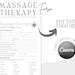 Professional Massage Intake Form Bundle Canva Editable, Massage Therapy ...