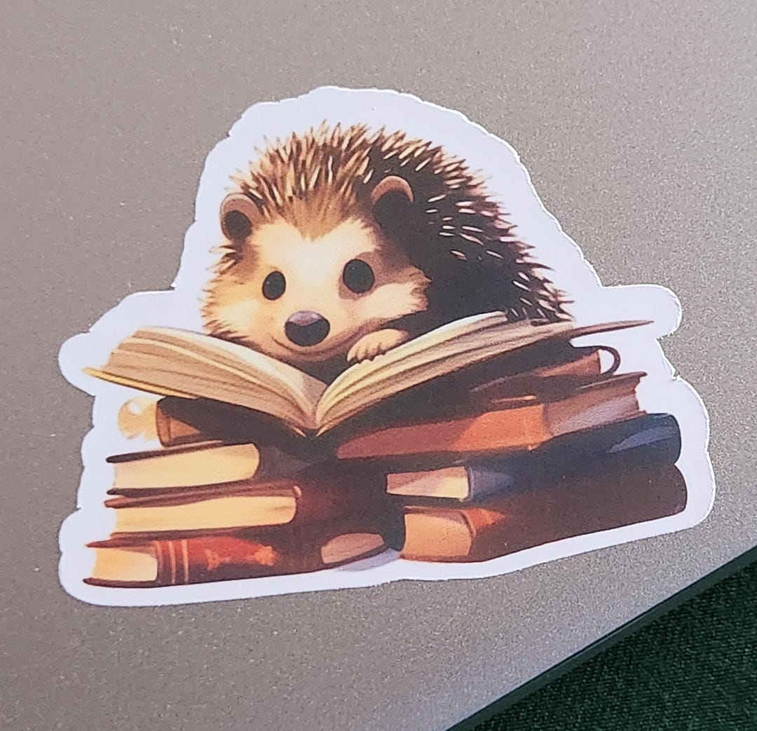 Set of 2 Reading Themed Stickers | Book Sticker | Waterproof Sticker ...
