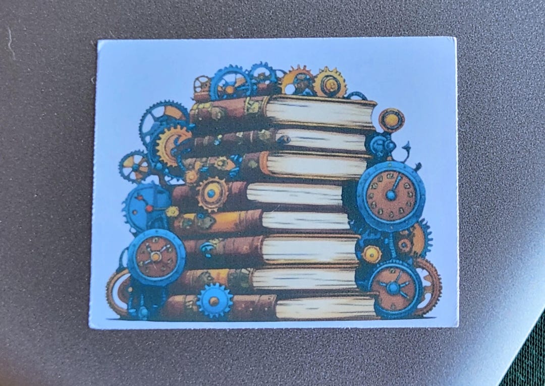 Set of 2 Reading Themed Stickers | Book Sticker | Waterproof Sticker ...