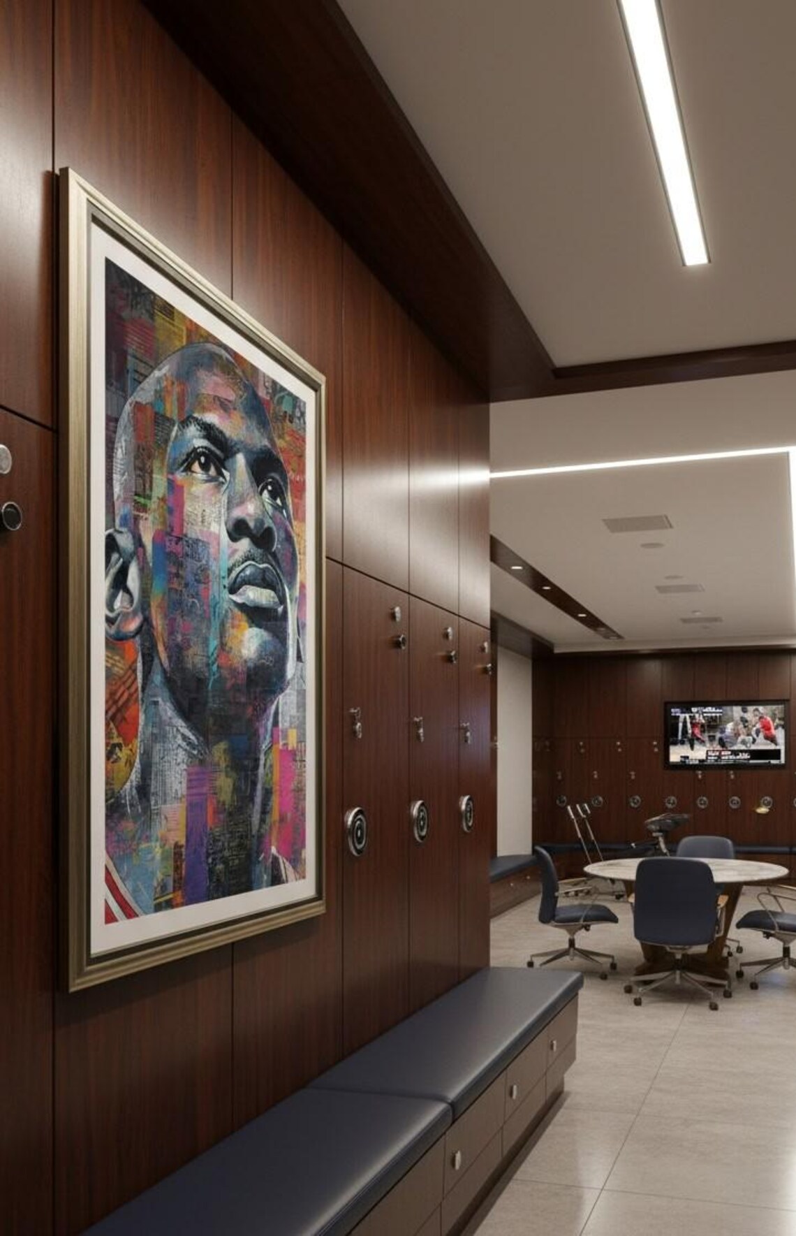 Michael Jordan Abstract Art Portrait | Basketball Wall Art Digital ...