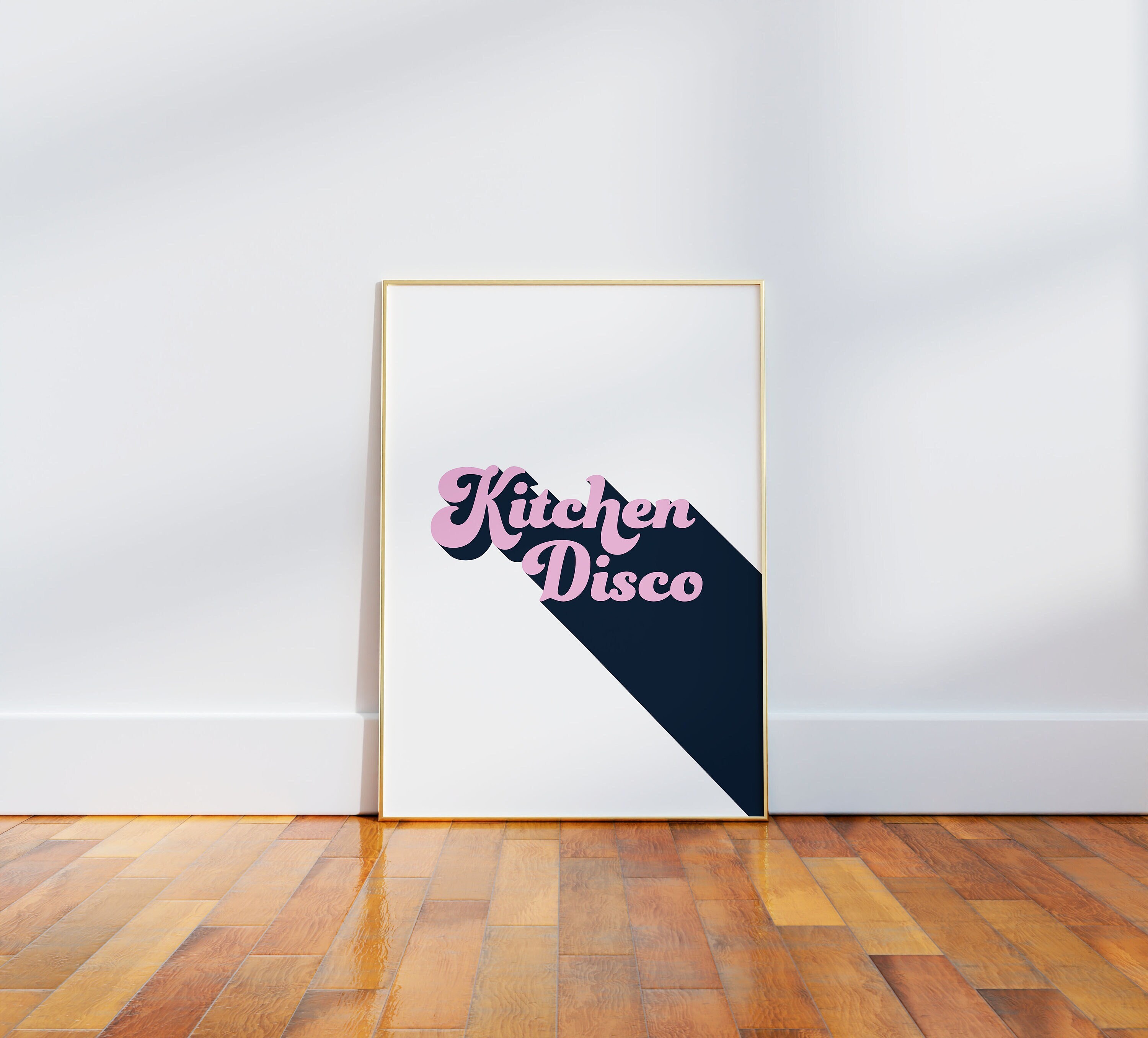 Kitchen Disco Printable Poster Fun Kitchen Wall Art Foodie - Etsy