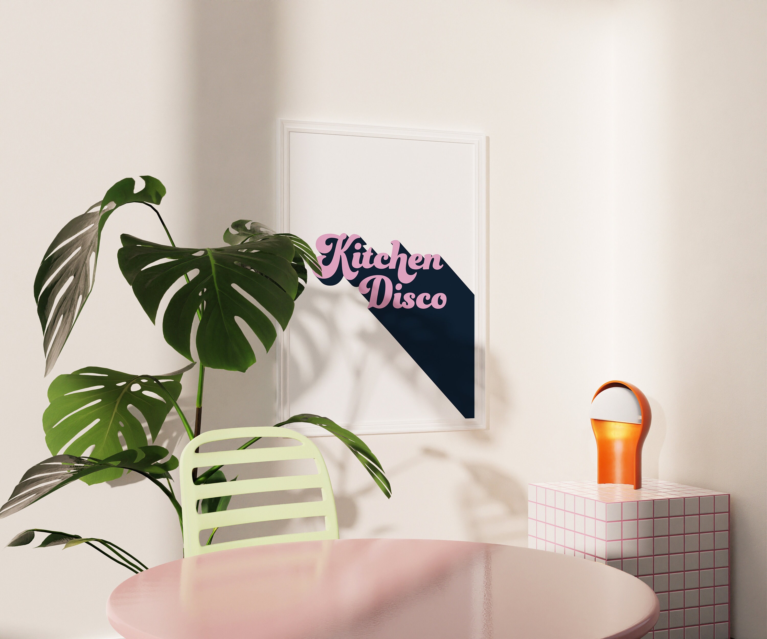 Kitchen Disco Printable Poster Fun Kitchen Wall Art Foodie - Etsy