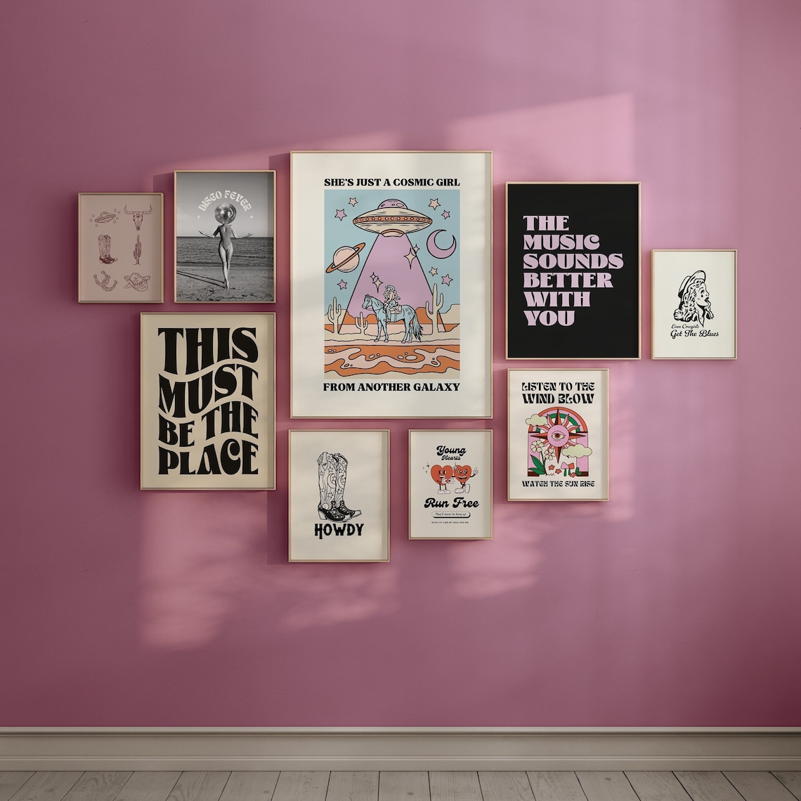 Retro Gallery Wall Set Printable Posters Bestseller Bundle - Etsy