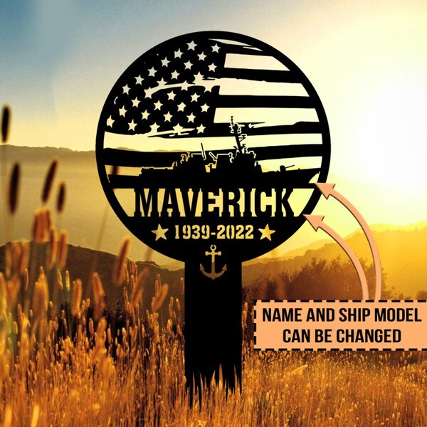 Navy Grave Marker - Etsy