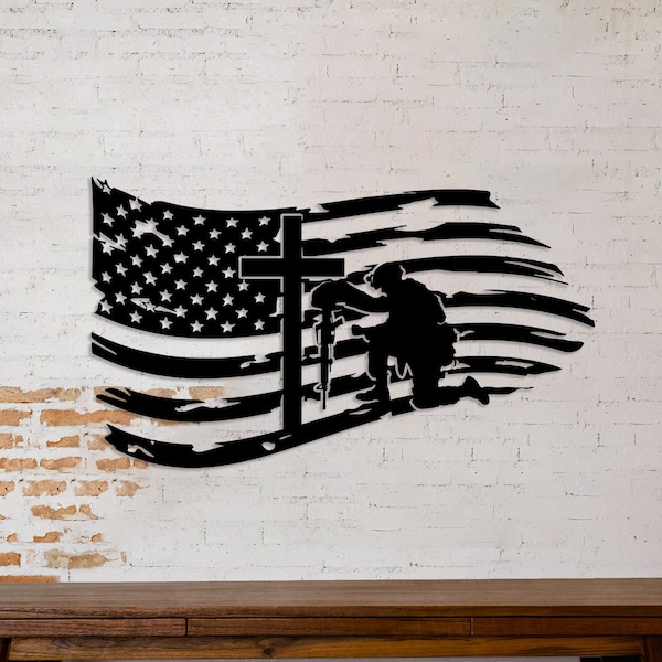 Yard Sign Soldier Kneeling - Etsy