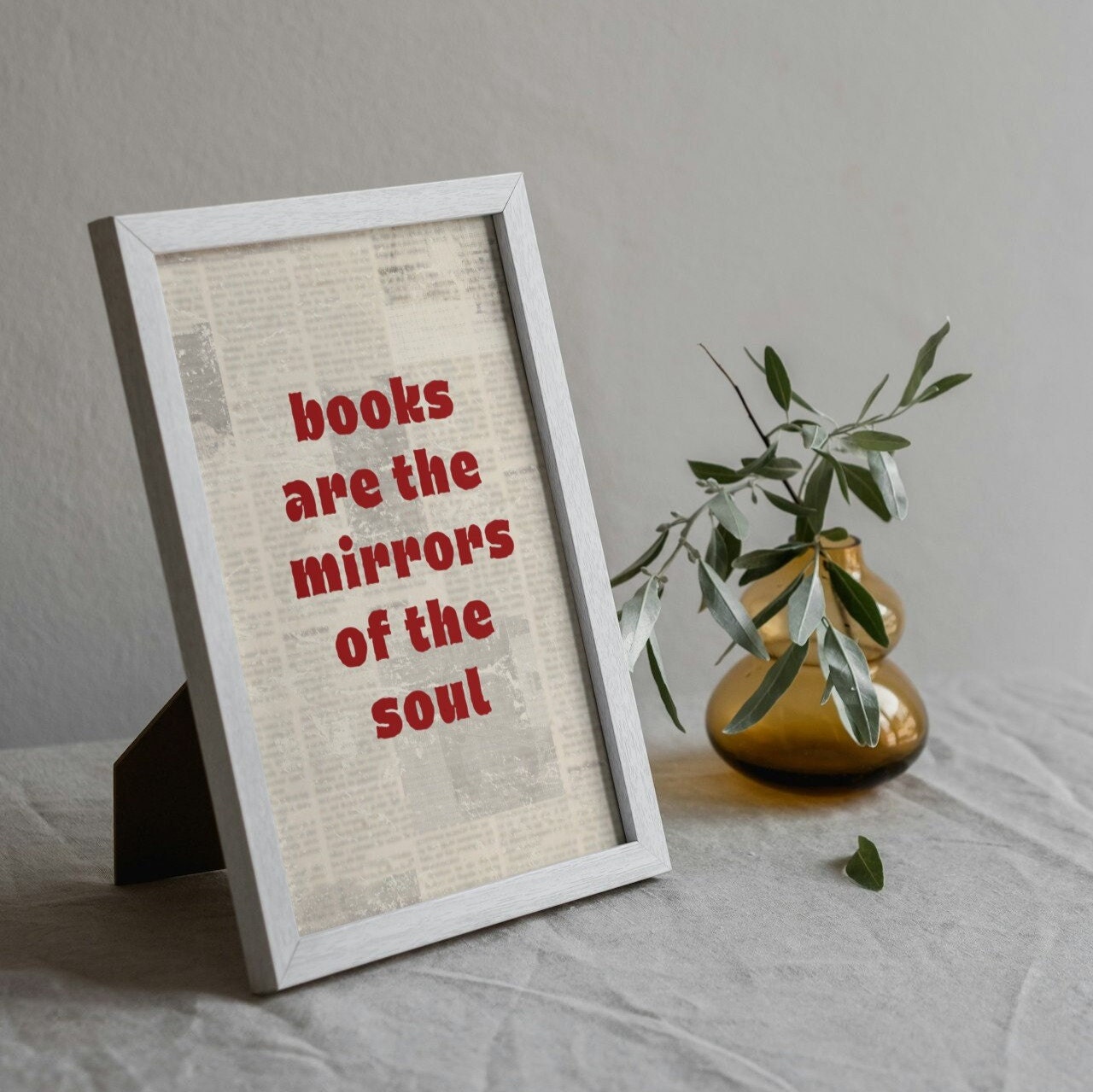 Books Are the Mirrors of the Soul Print,books Wall Art, Book Themed ...