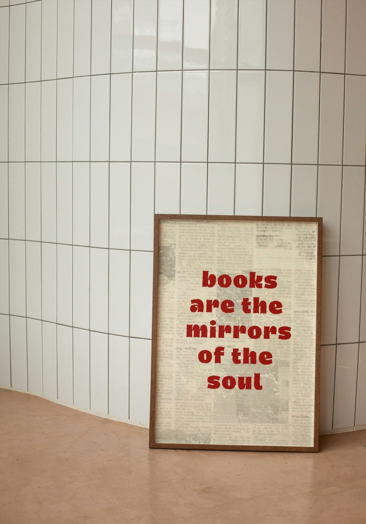 Books Are the Mirrors of the Soul Print,books Wall Art, Book Themed ...