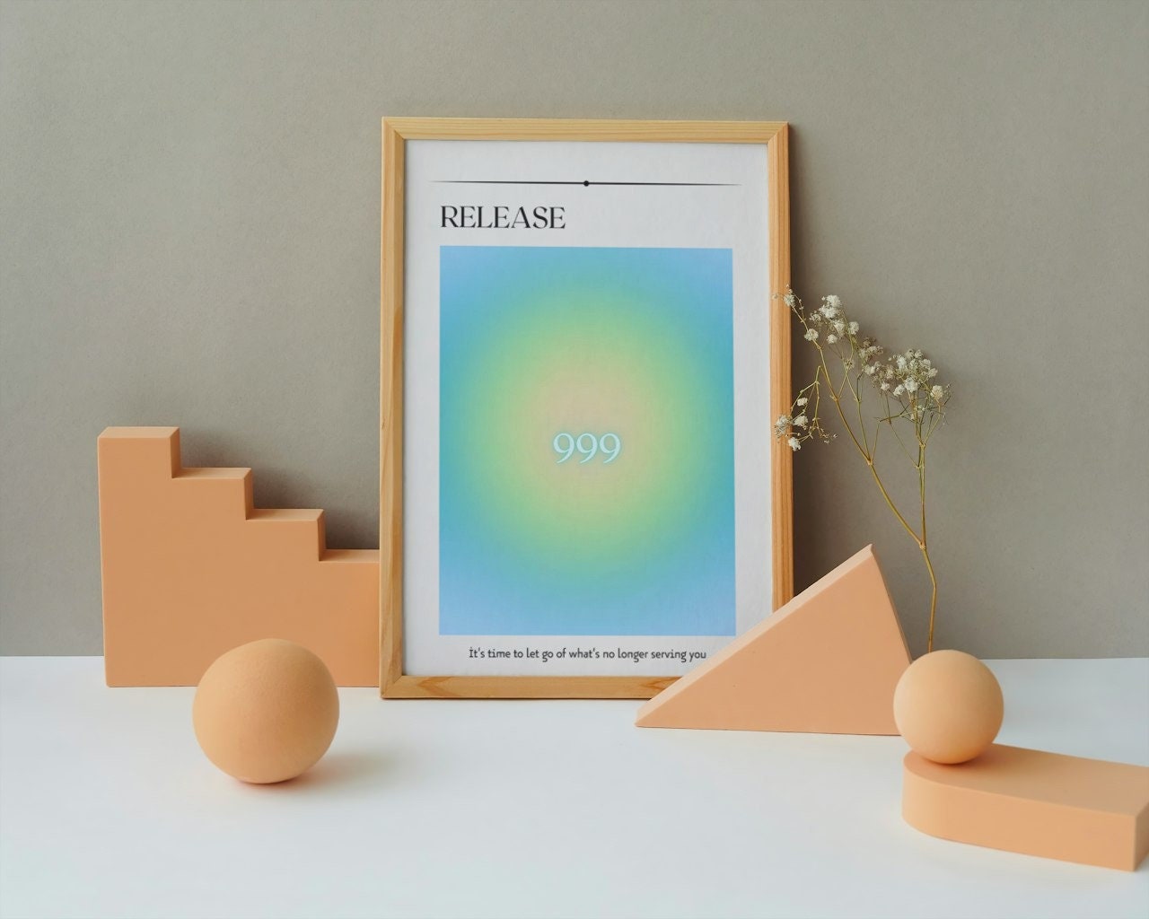 ANGEL NUMBER Poster 999 Printable Wall Art, Spiritual Wall Art Print ...